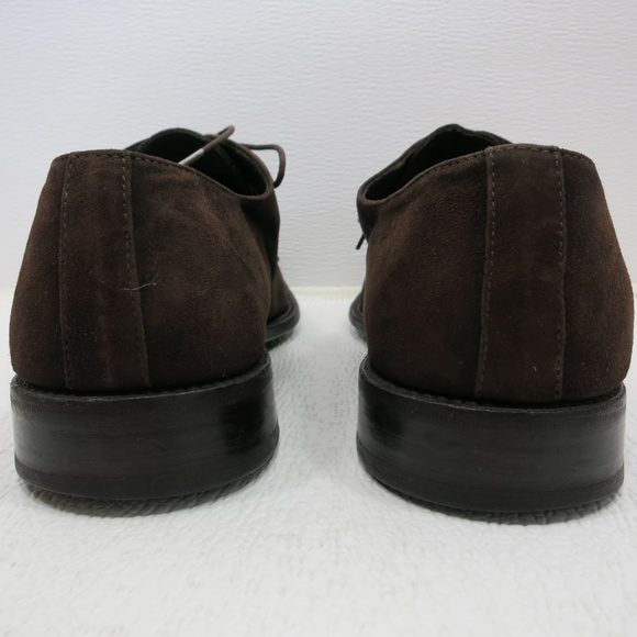 Faconnable | Shoes | Faconnable Brown Suede Leather Dress Oxfords 9 M ...